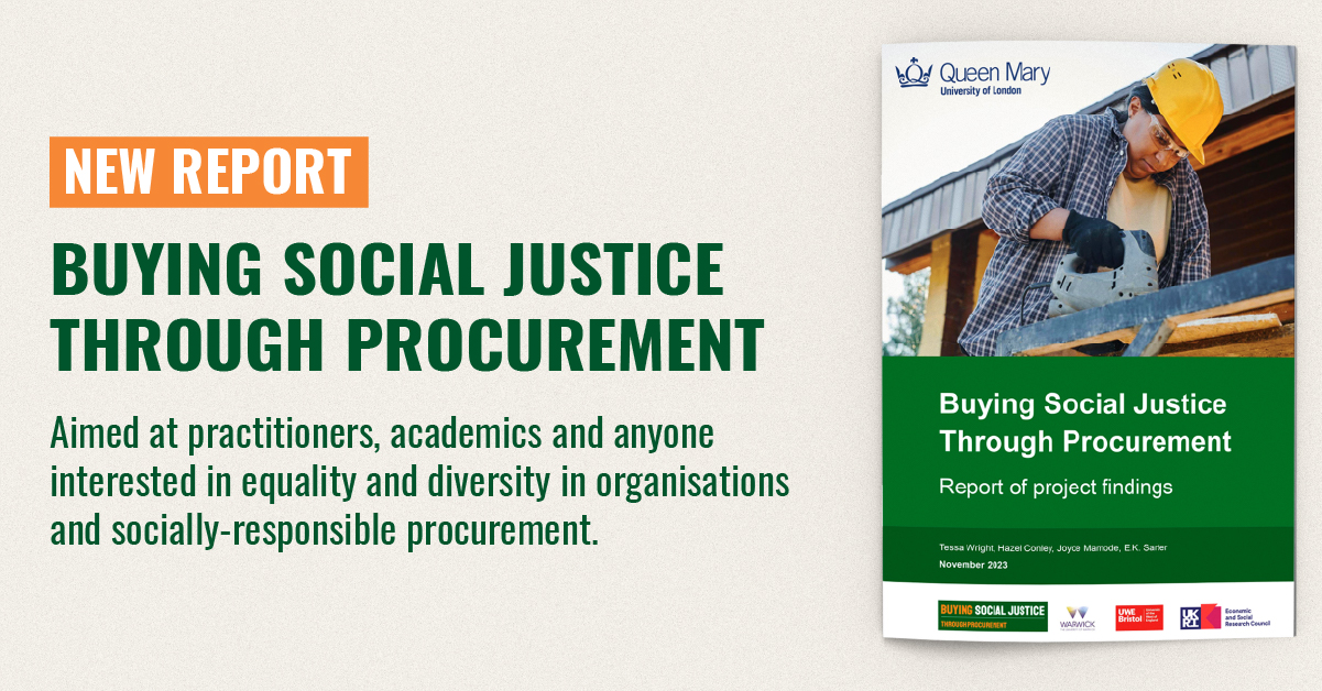 Final report of Buying Social Justice research project published